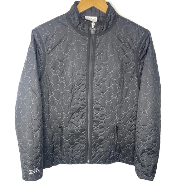 Disney | Jackets & Coats | Walt Disney World Womens Black Quilted ...